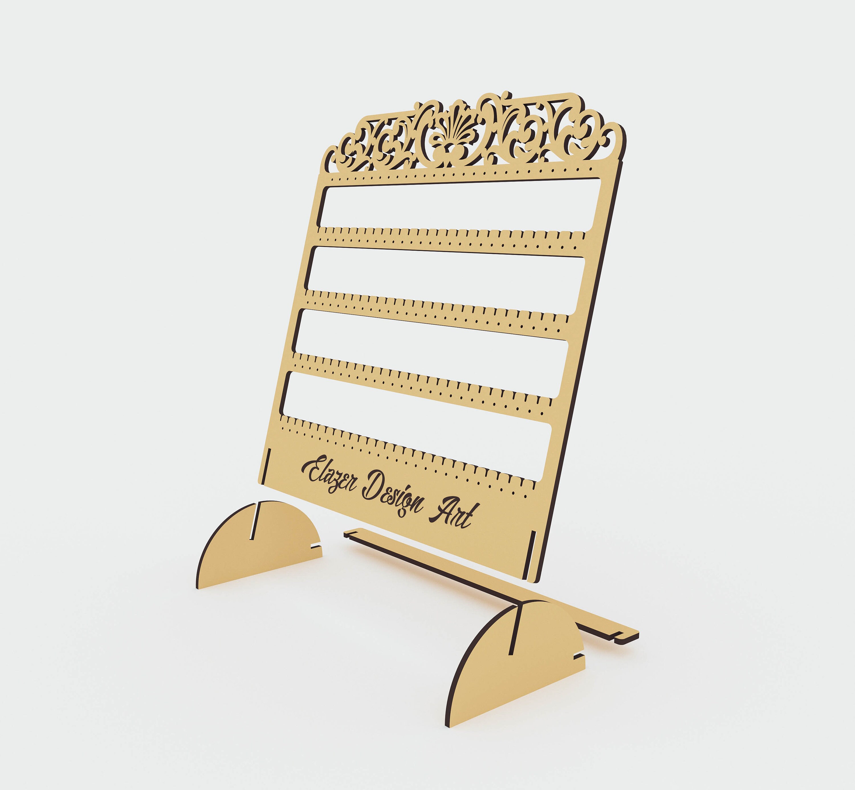 Earring Stand Laser Cut Svg Files Earring Holder Files - Etsy