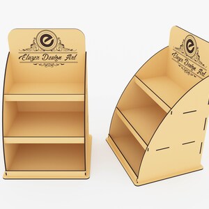 Laser Cut Display Stand Svg Files, 3 Shelf Display Stand - Etsy