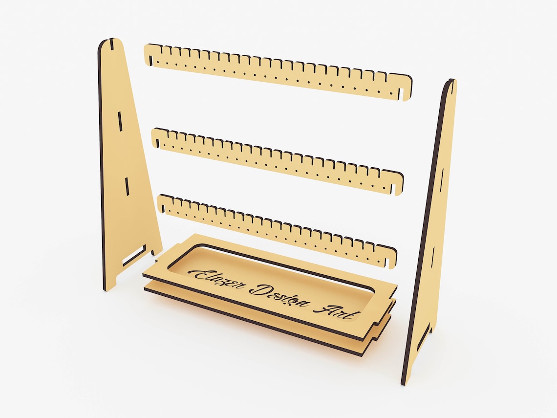 Laser Cut Earring Stand Svg Files Earring Holder Files - Etsy Australia