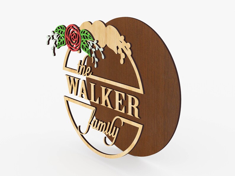 Laser Cut Door Hanger Svg Files Vector Files for Laser - Etsy