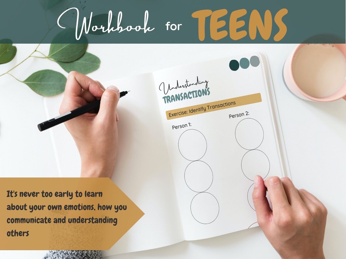 Psychotherapy Workbook for Teens, Communication, Emotions, Understand ...