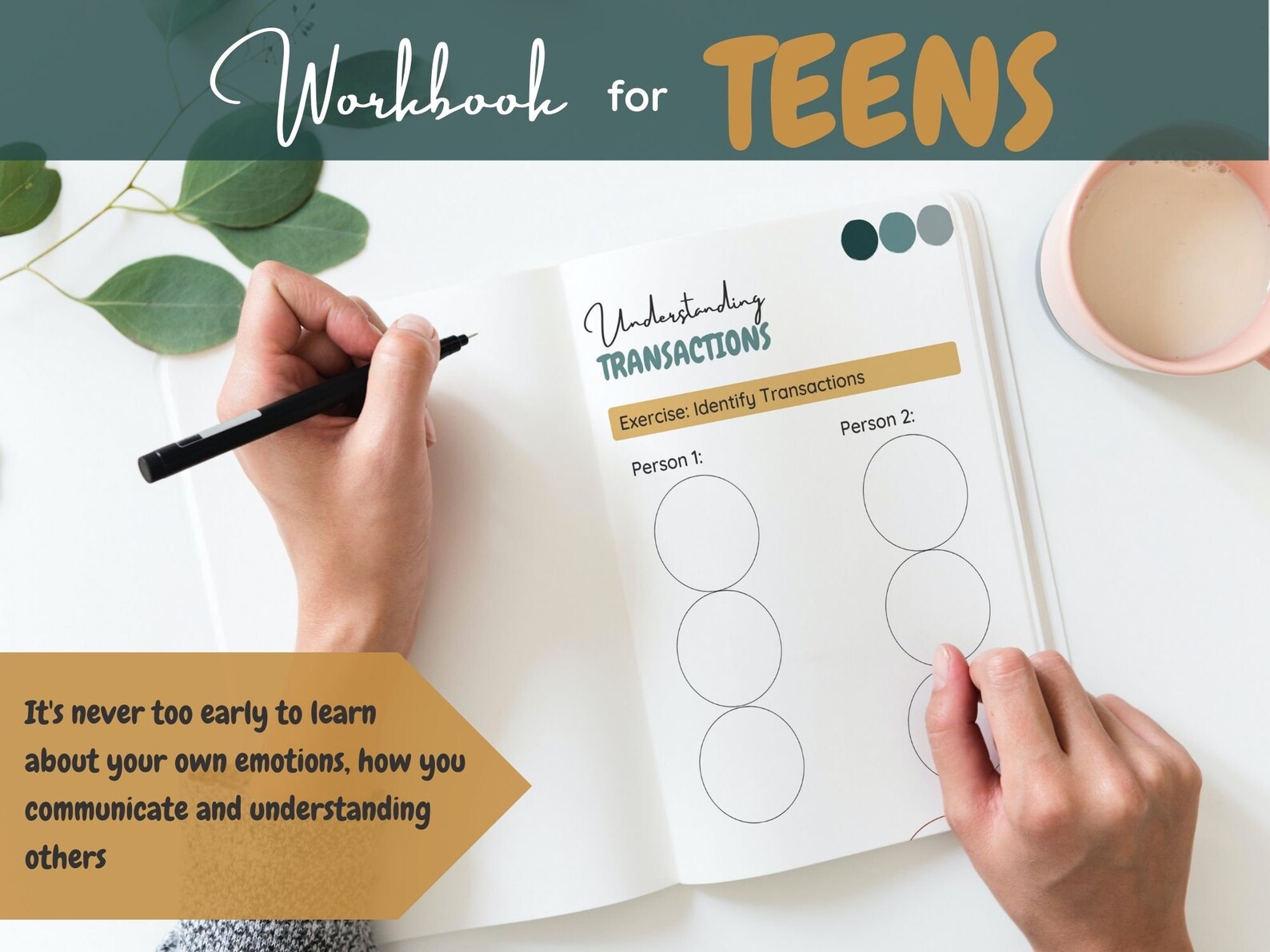 Psychotherapy Workbook for Teens, Communication, Emotions, Understand ...