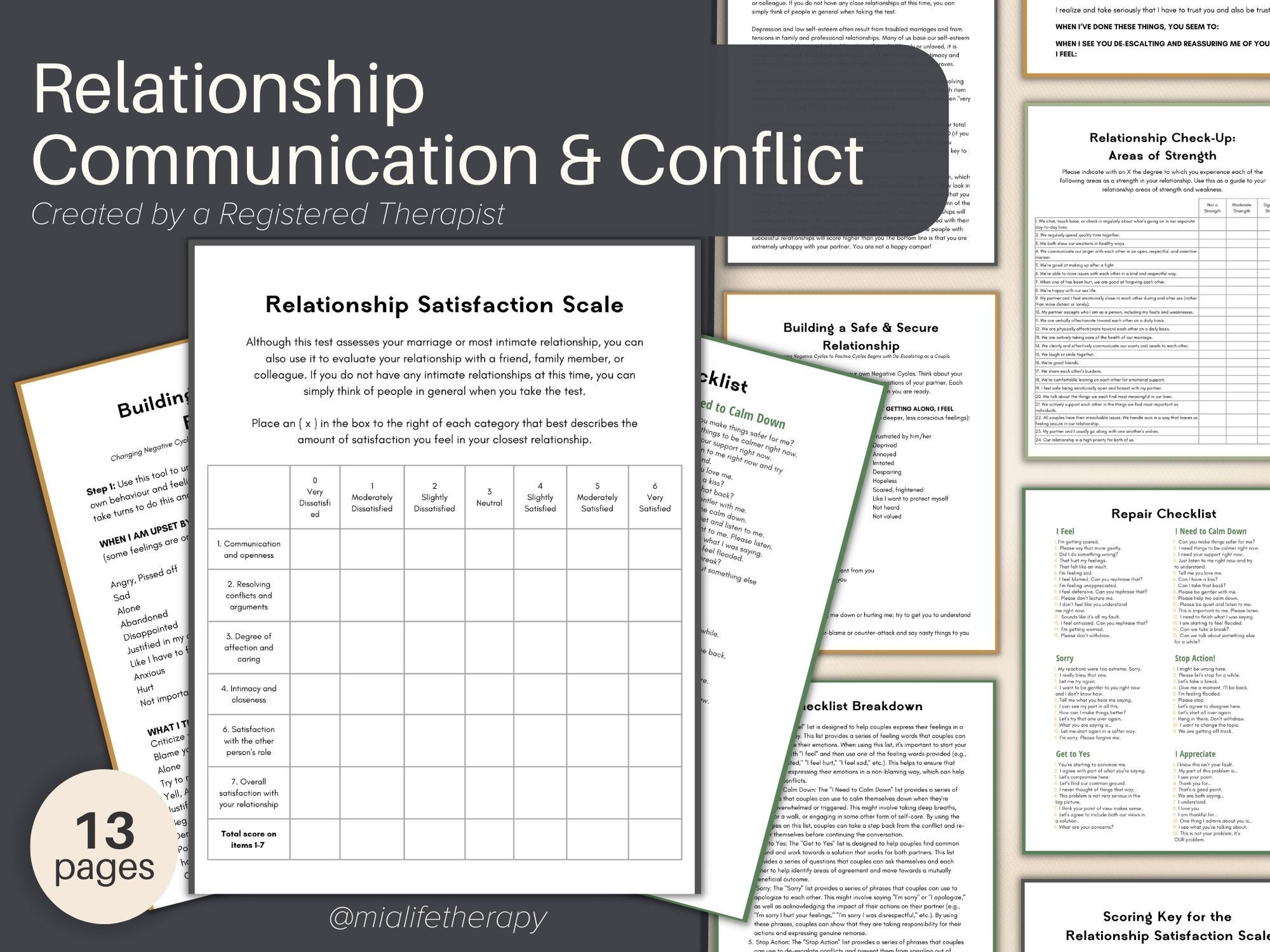 Couples Counselling Conflict Resolution Pack the Four - Etsy