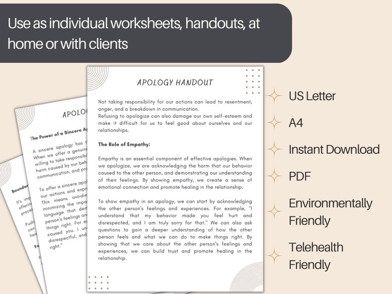 Apology Flashcards, Reference Cards, Life Skills How to Apologise ...