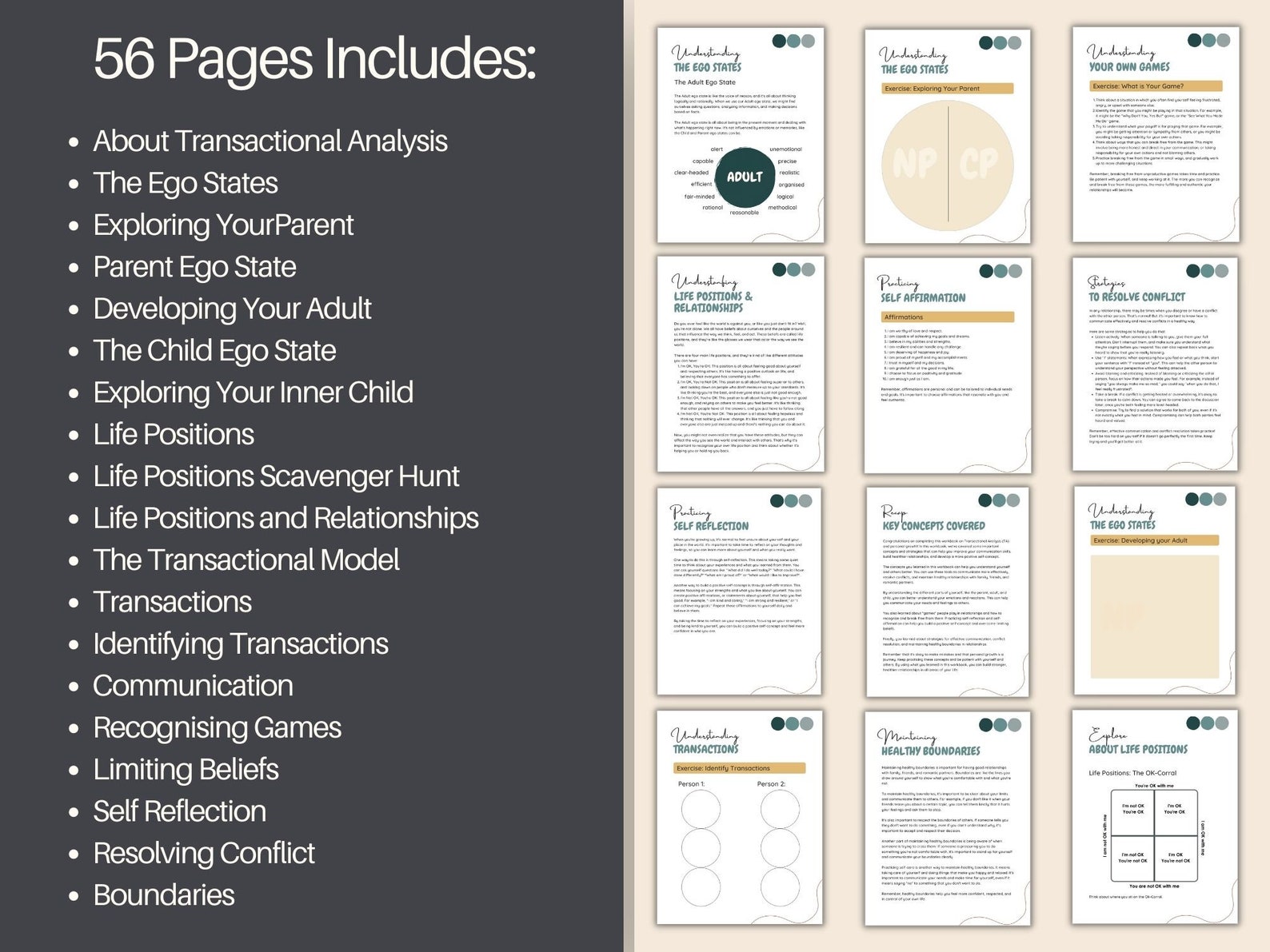 Teen Mental Health Workbook, Social Emotional Learning, Adolescent Self ...