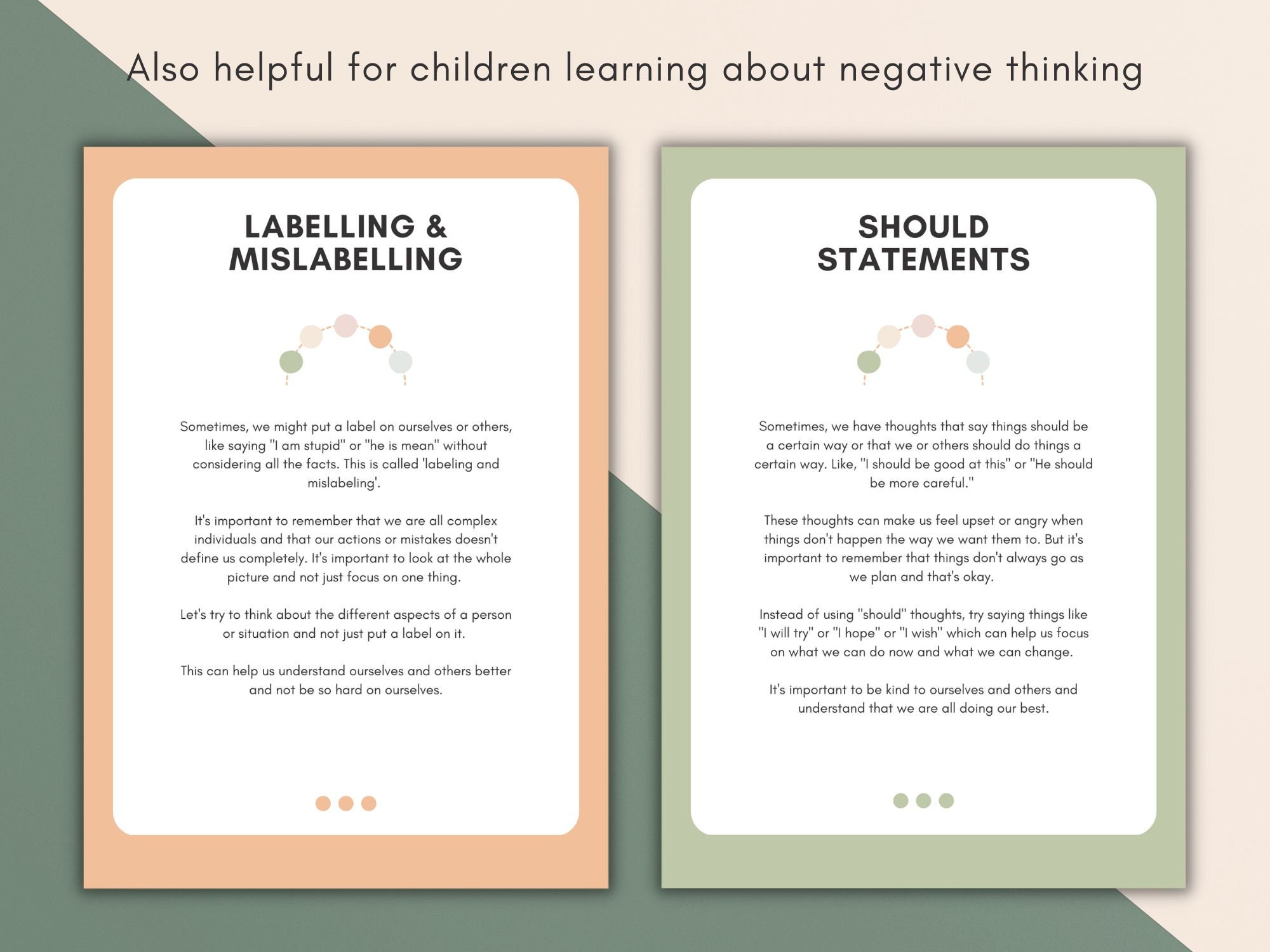 Challenge Negative Thoughts Flashcards, Identify and Understand ...