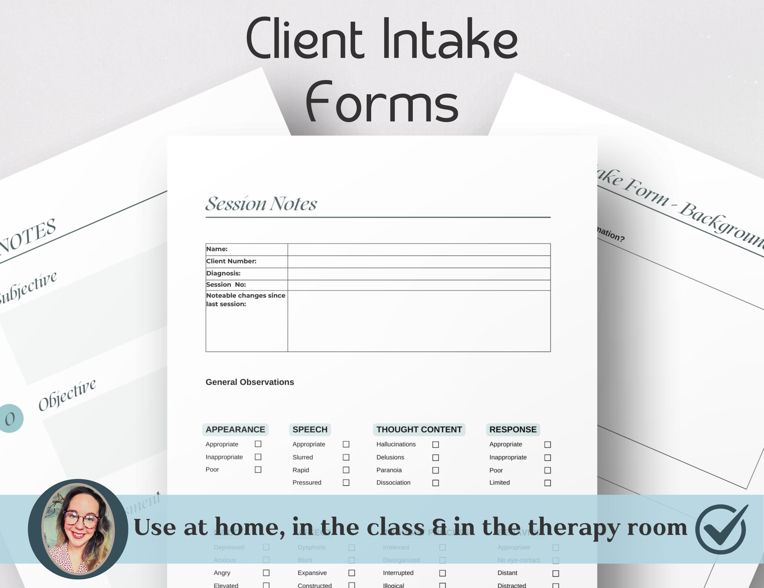 Therapy Client Intake & Progress Notes Pack | CBT, DBT SOAP Forms for ...