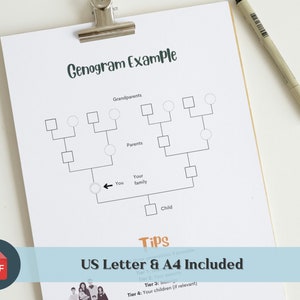 Family Genogram Worksheets, Therapy Resources (digital Download) - Etsy