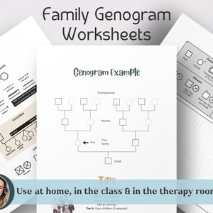 Family Genogram Worksheets, Therapy Resources (digital Download) - Etsy