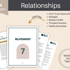 Teen Mental Health Workbook, Social Emotional Learning, Adolescent Self ...