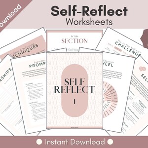 92 Self-care Worksheets, Self-help Workbook, Wheel of Emotion, Therapy ...