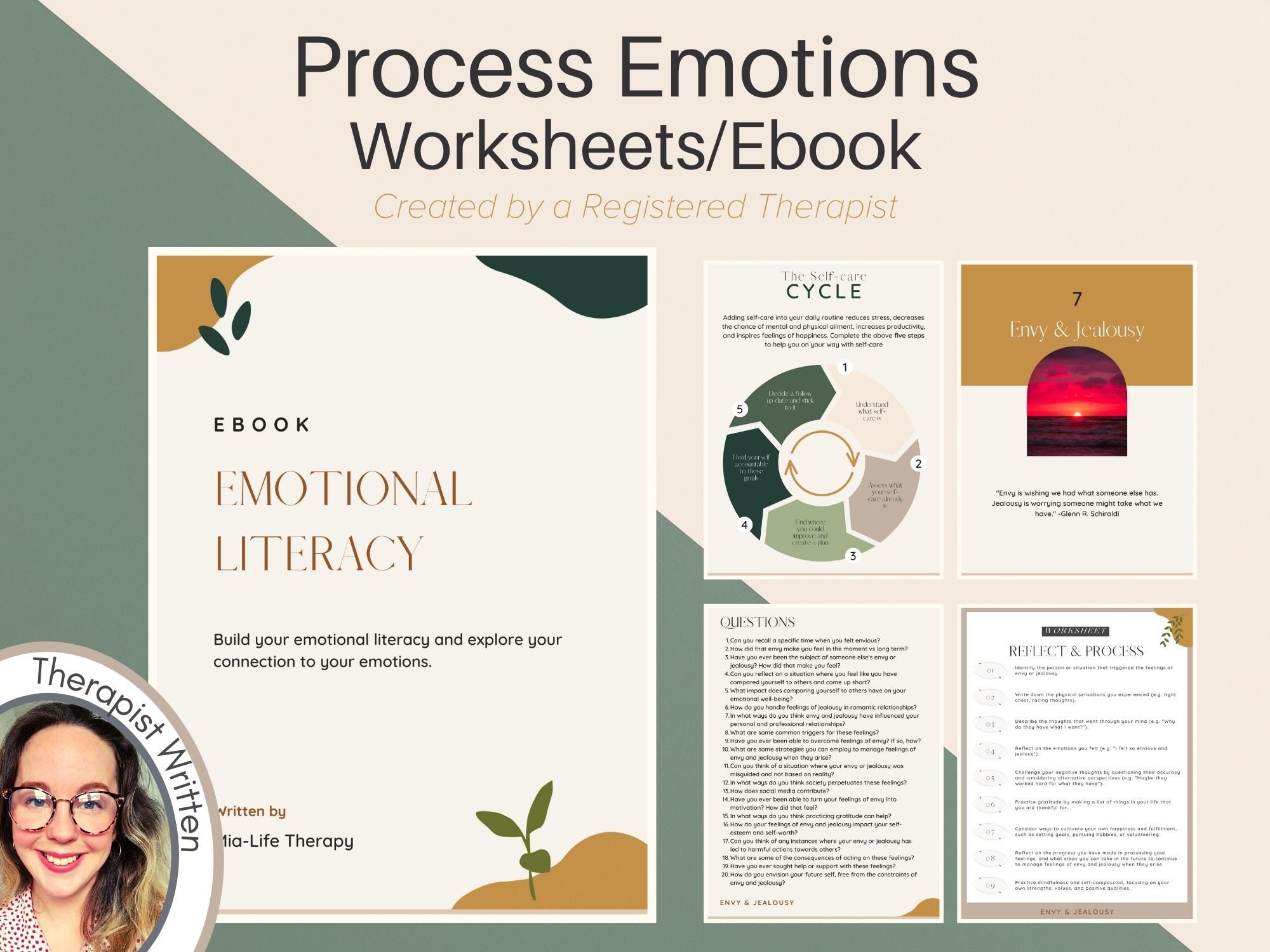 Emotional Regulation Workbook, 160+ Questions, Emotions, Therapy ...