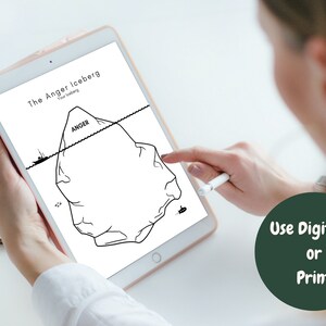 The Anger Iceberg Exercise, Trauma Therapy Exercise, Worksheets for ...