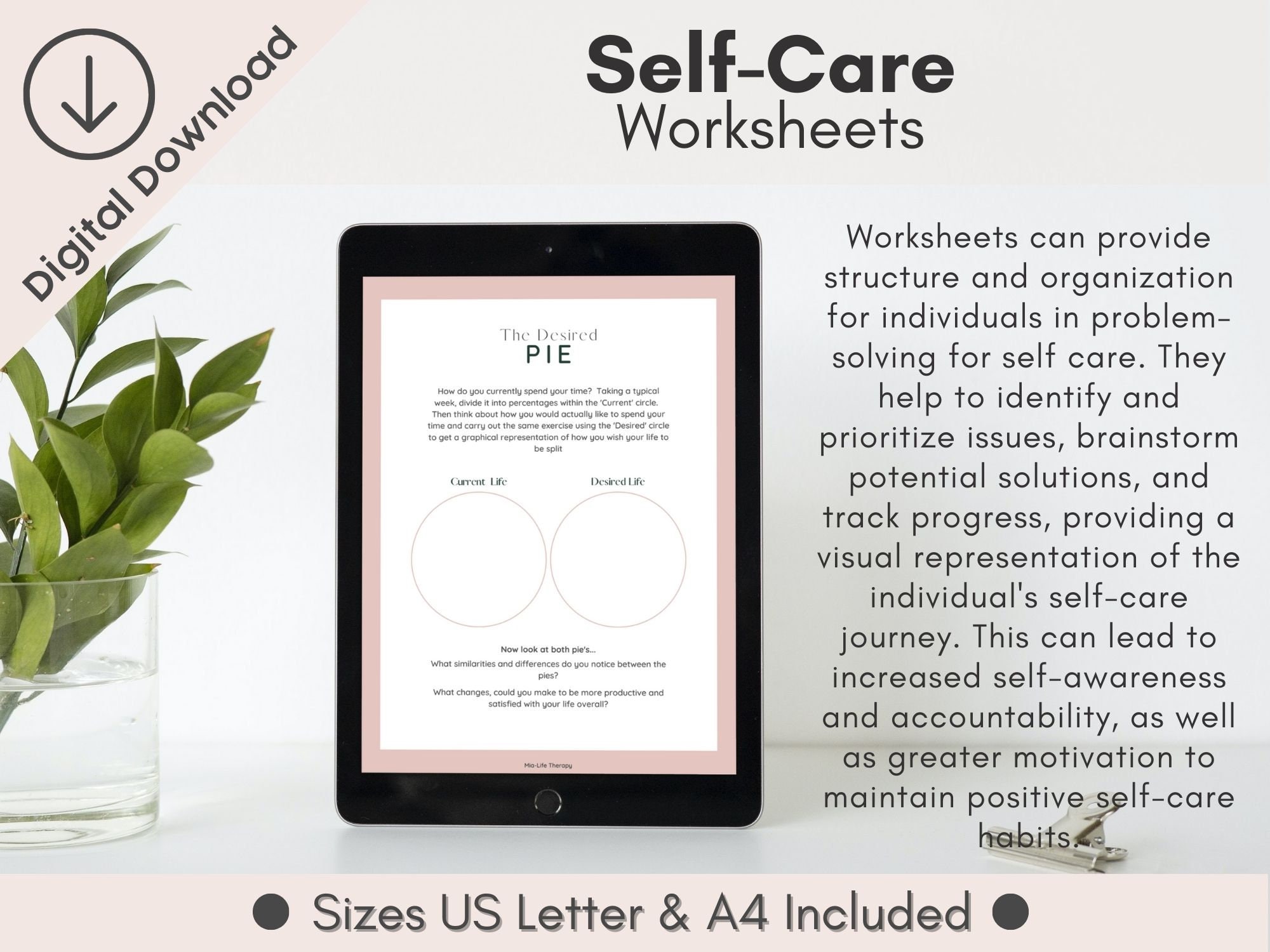 23 Self Care Worksheets for Problem Solving, Therapy Worksheets, Goal ...