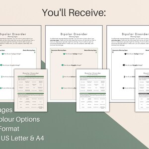 BPD Warning Signs Worksheet, Understanding Bipolar Disorder, Therapy ...