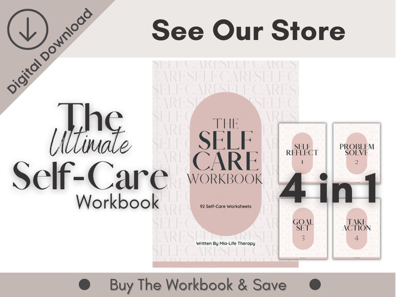 26 Self Care Worksheets for Self Reflection, Therapy Worksheets, Goal ...