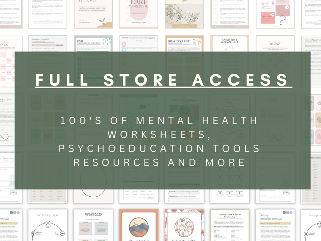 100's of Therapy Resources, Shop Mega Bundle, Access All Products ...