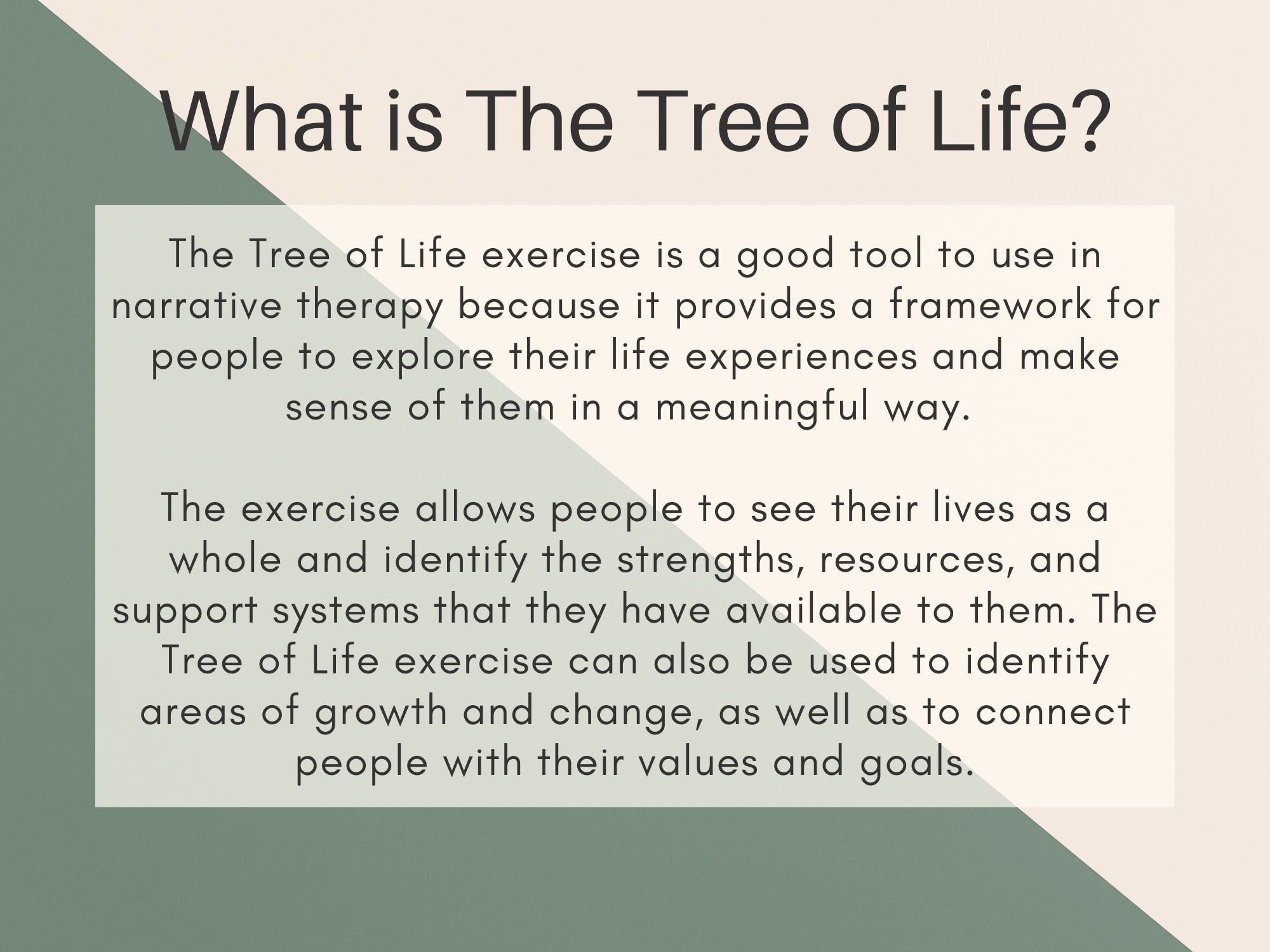 Tree of Life Narrative Therapy Pack, Worksheets for Mental Health ...