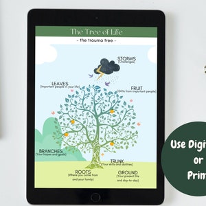 Tree of Life Narrative Therapy Pack, Worksheets for Mental Health ...
