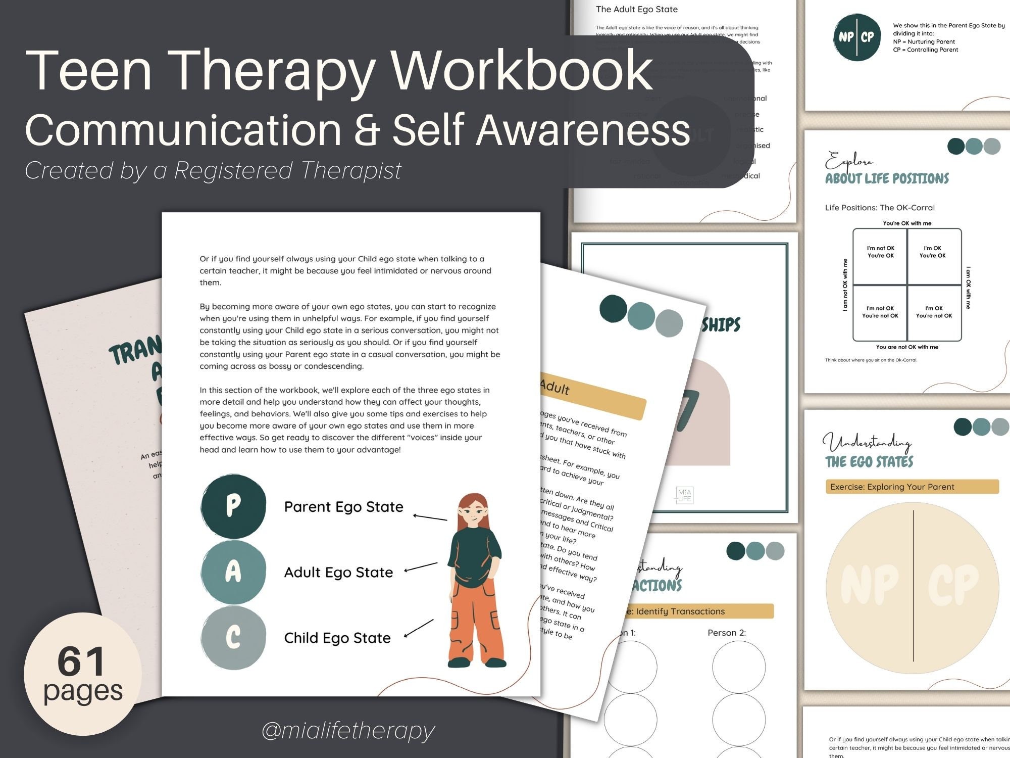Teen Mental Health Workbook, Social Emotional Learning, Adolescent Self ...