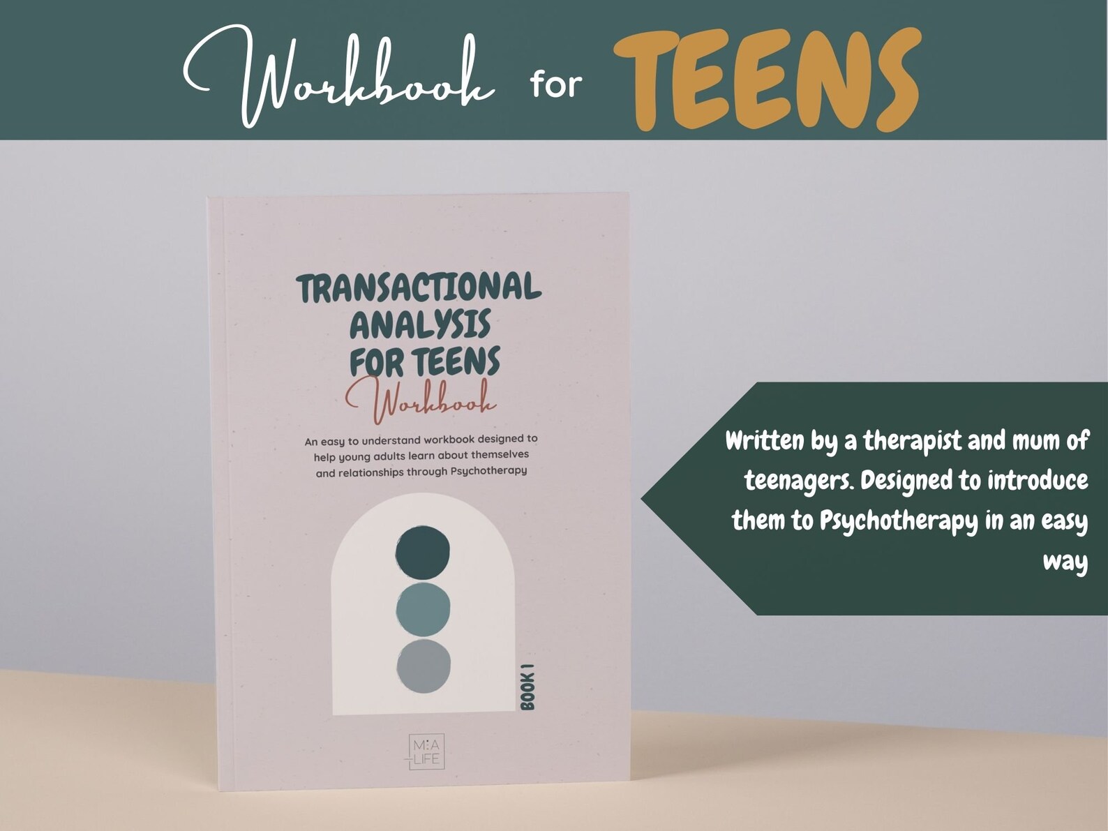 Psychotherapy Workbook for Teens, Communication, Emotions, Understand ...