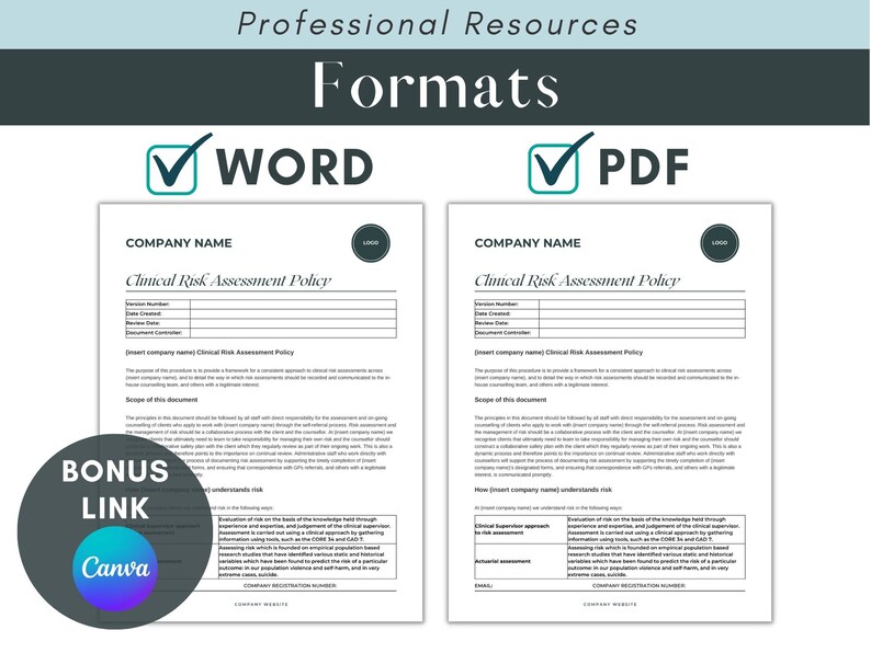 Clinical Risk Assessment Policy for Therapists, Private Practice ...