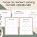 Problem Solving Worksheets for Self Care Pack, Mental Health Resources ...
