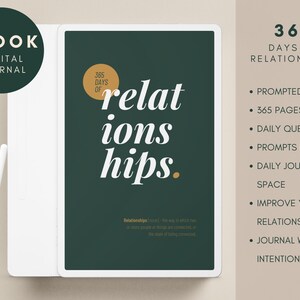 365 Relationship Questions | Journal | Self Love | Ebook | Prompted ...