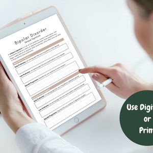 BPD Relapse Signatures Worksheet, Understanding Bipolar Disorder ...