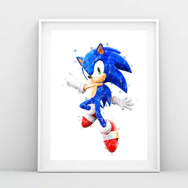 Sonic the Hedgehog Digital Print - Etsy