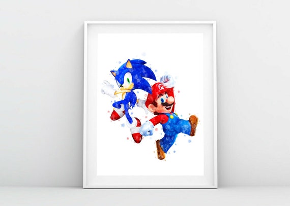 Sonic Vs Mario Drawings