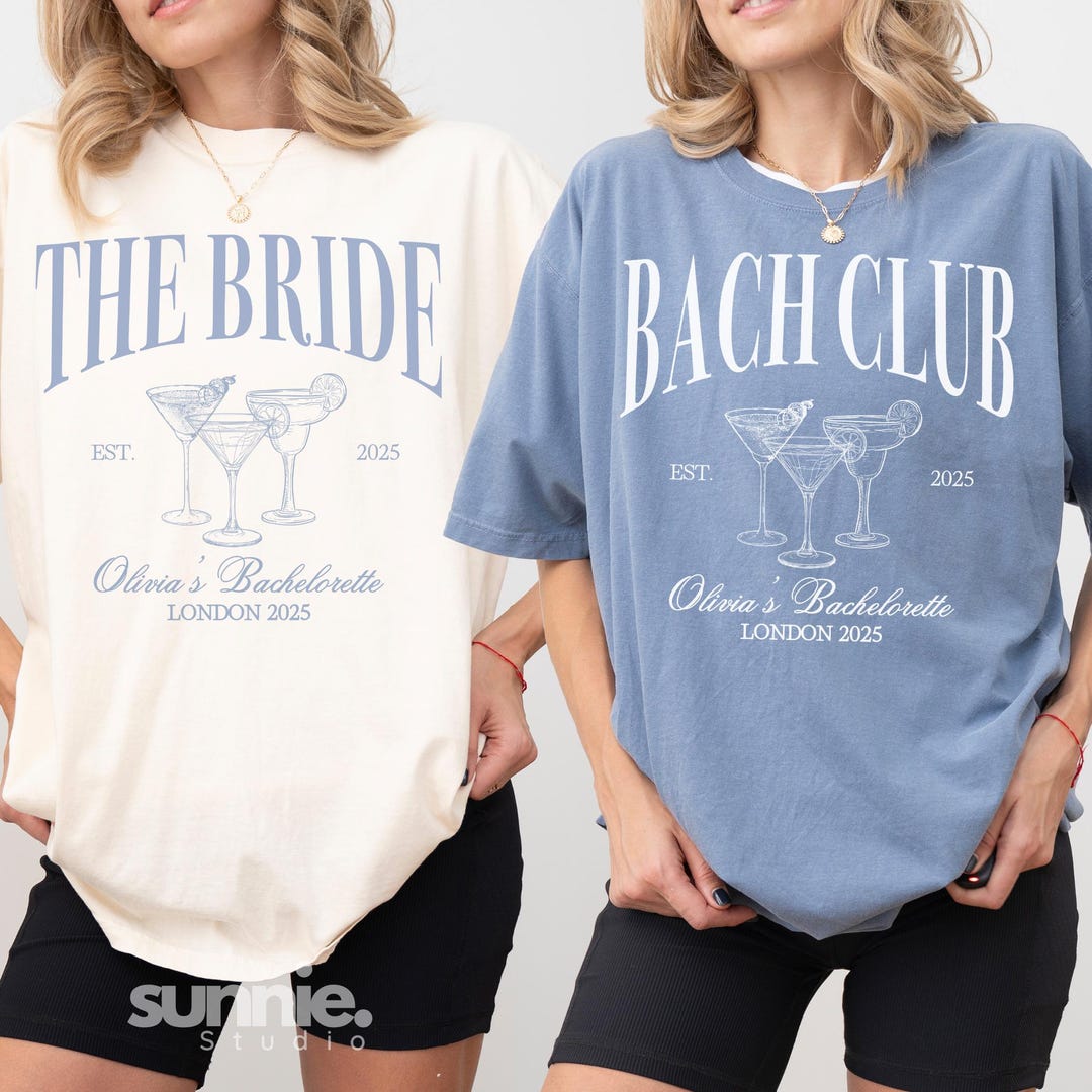 The Bach Club Hen Do T Shirt Hen Party Cocktail Shirt Luxury Hen Shirt ...