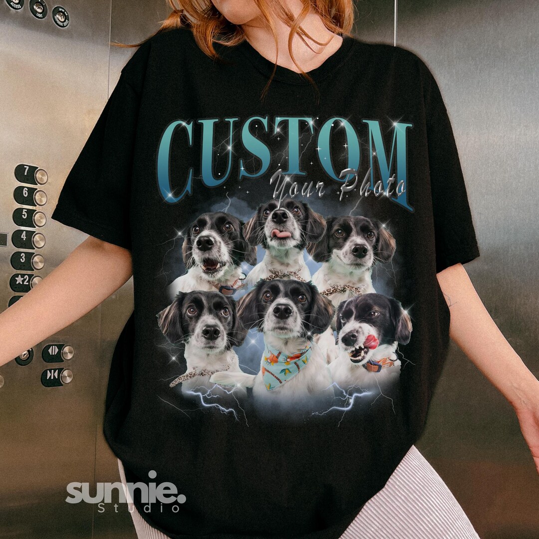 CUSTOM UNISEX Pet Bootleg Rap T-shirt, 90s Retro Style Pet Rap Shirt ...