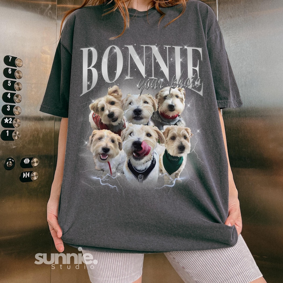 CUSTOM DOG Cat Pet Bootleg Rap Tee, Retro Style T-shirt, 90s Style Pet ...