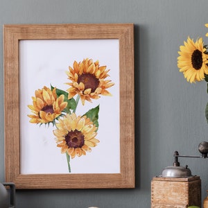 Watercolor Sunflower Clipart, Sunflowers Png, Wedding Invitation Clip ...