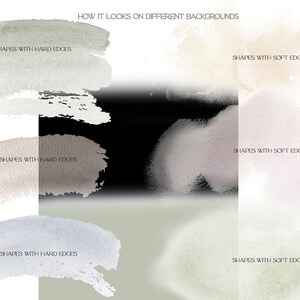 Neutral Splashes Clipart, Pastel Watercolor Background Png, Neutral ...