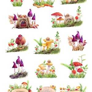 Watercolor Forest Animals Clipart Bundle, Woodland Animals Clipart ...