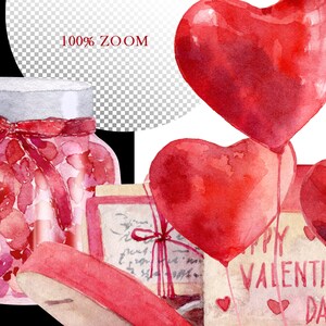 Valentine Day Watercolor Clipart, Valentines Png, Teddy Bear ...