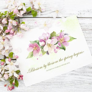 Spring Flowers Clipart, Apple Blossom Clip Art, Watercolor Floral ...