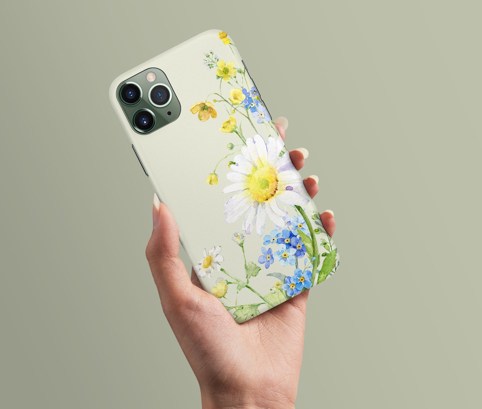 Watercolor Daisy Clipart Watercolor Flower Floral Border - Etsy