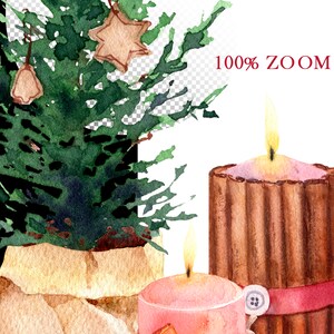 Watercolor New Year Clipart, Watercolor Christmas Clip Art, New Year ...