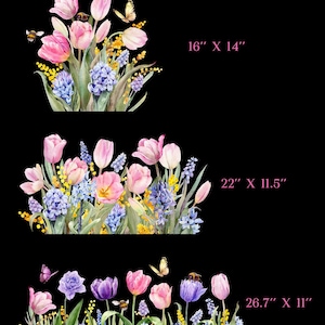 Watercolor Tulips Clipart, Spring Flower Clip Art, Watercolor Floral ...