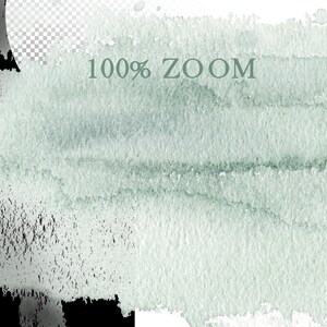 Sage Green Watercolor Splashes Clipart, Green Brush Strokes, Light ...