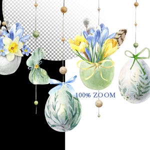 Watercolor Easter Border Clipart Png, Easter Eggs Clip Art, Watercolour ...