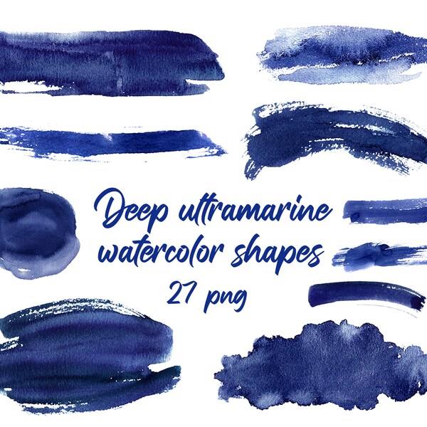 Navy Watercolor - Etsy