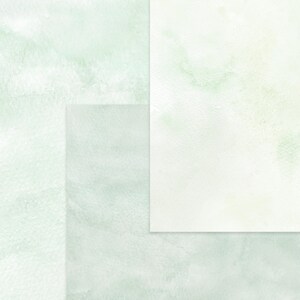 Green Watercolor Digital Paper, Watercolour Green Background, Printable ...