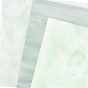 Green Watercolor Digital Paper, Watercolour Green Background, Printable ...