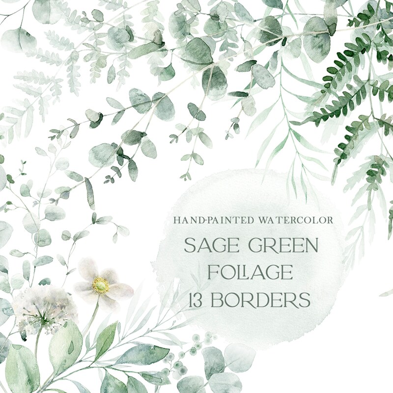 Sage Green Borders - Etsy