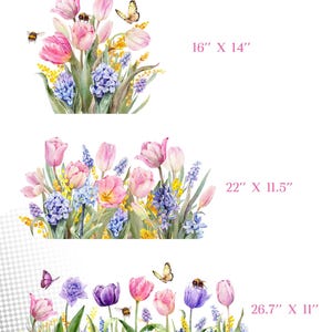 Watercolor Tulips Clipart, Spring Flower Clip Art, Watercolor Floral ...