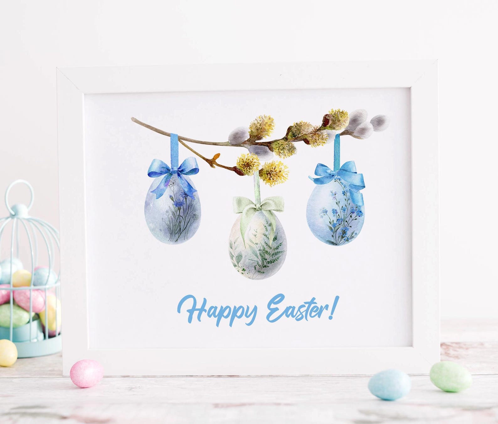 Watercolor Easter Border Clipart Png, Easter Eggs Clip Art, Watercolour ...